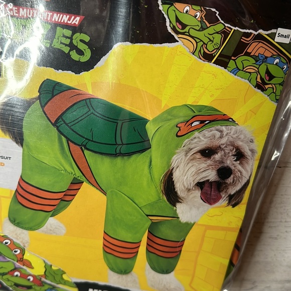 Dog | Teenage Mutant Ninja Turtles Michelangelo Dog Costume Size Small ...